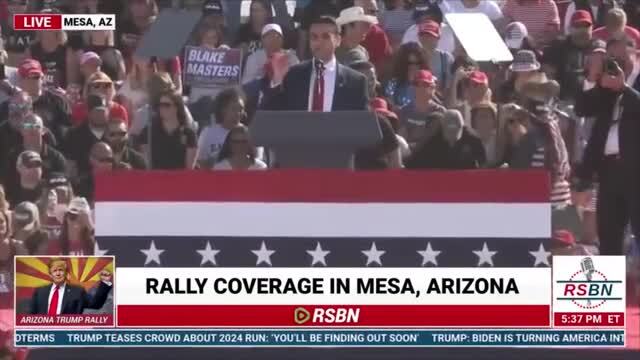 FULL RALLY: PRESIDENT DONALD TRUMP HOLDS SAVE AMERICA RALLY IN MESA, AZ ...