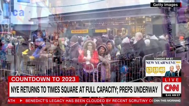 CNN: NYE Returns to Times Square at Full Capacity, Preps Underway ...