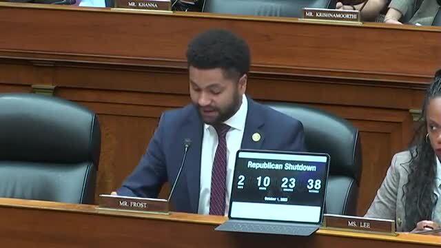 Rep. Max Frost: ‘The Only Thing the President Can Be Guilty of Here Is ...