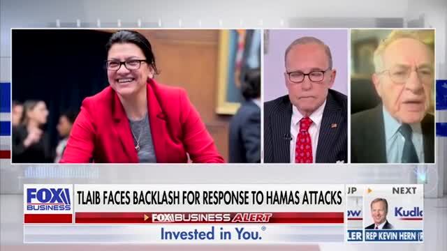 Dershowitz to Rep. Tlaib: ‘Shame on You,’ We Have to Think of Hamas ...