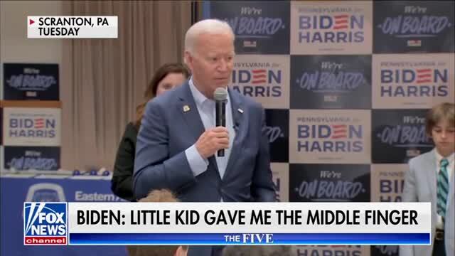 Biden Says Little Kid Gave Him a Middle Finger: ‘It Happens All the ...