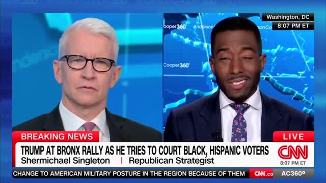Shermichael Singleton: Trump Bronx Rally Is ‘Sort of a Realignment of ...